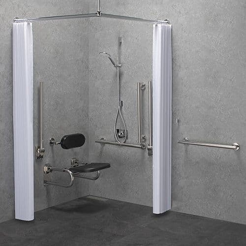 DTUK7035 Modern DOC M / DDA Disabled Shower Pack & Adjustable Shower ...