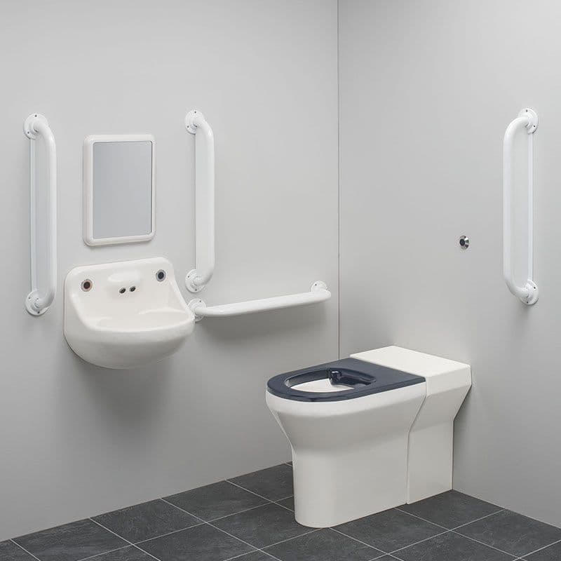 DTUK550 Ligature Resistant Disabled Toilet Grab Rail Kit