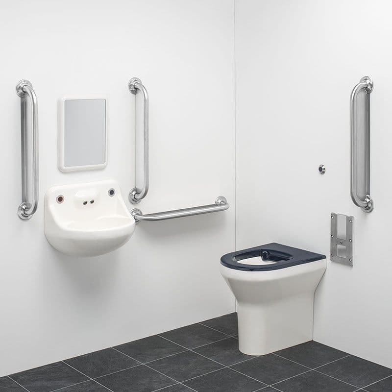 DTUK550 Ligature Resistant Disabled Toilet Grab Rail Kit