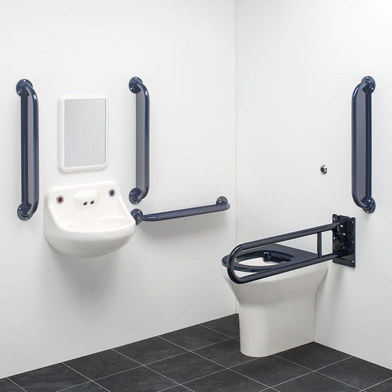 DTUK551 Ligature Resistant Disabled Toilet Grab Rail Kit with Removable ...