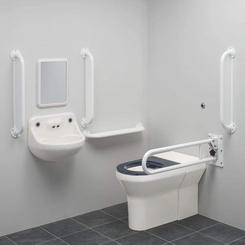 DTUK551 Ligature Resistant Disabled Toilet Grab Rail Kit with Removable ...