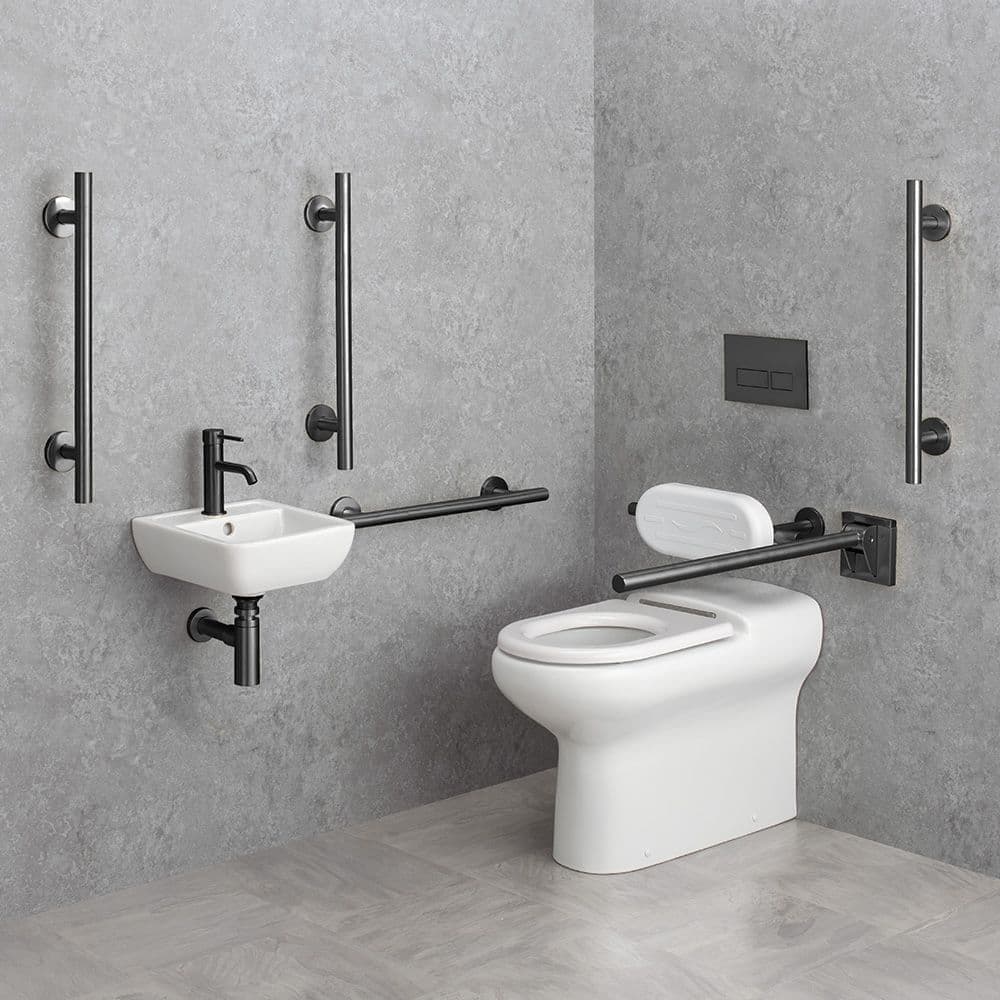 Metro Back-to-Wall Doc M Toilet Packs - Gunmetal