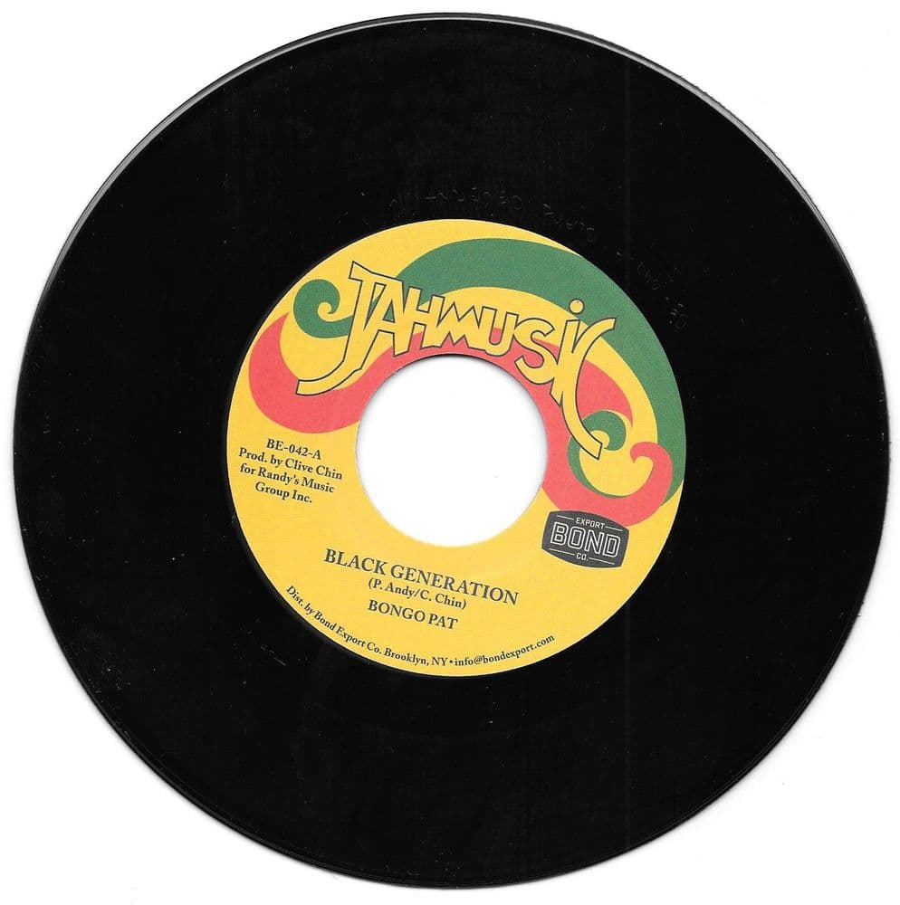 Bongo Pat - Black Generation / Impact All Stars - version Jahmusic / DKR 7"