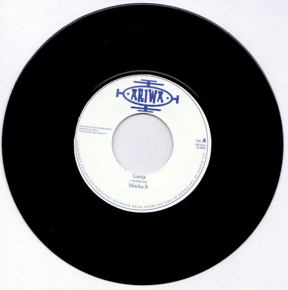 Chase The Devil riddim - Macka B - Ganja / version Ariwa UK 7"