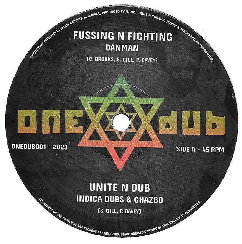 Danman - Fussing N Fighting / Indica Dubs & Chazbo - Unite In Dub One ...