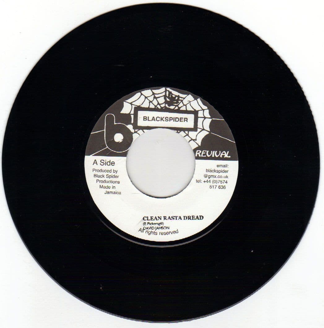 David Jahson - Clean Rasta Dread / version Black Spider UK 7"