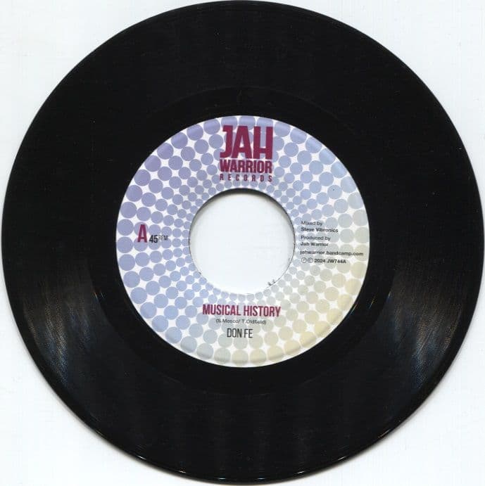 Don Fe - Musical History / Jah Warrior - Dub Jah Warrior Records 7"