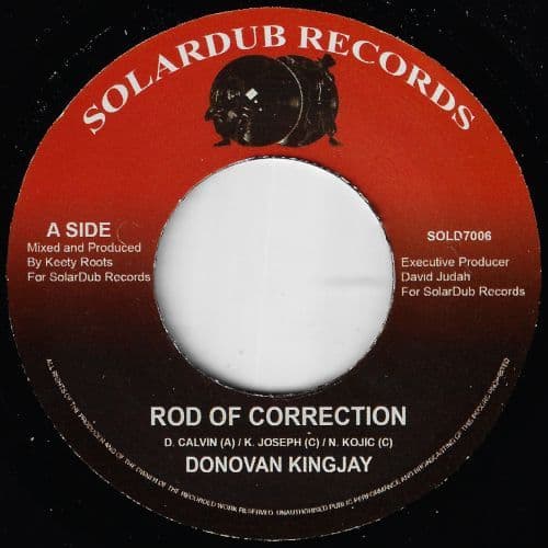 Donovan Kingjay - Rod Of Correction / Keety Roots - Dub Solardub 7"