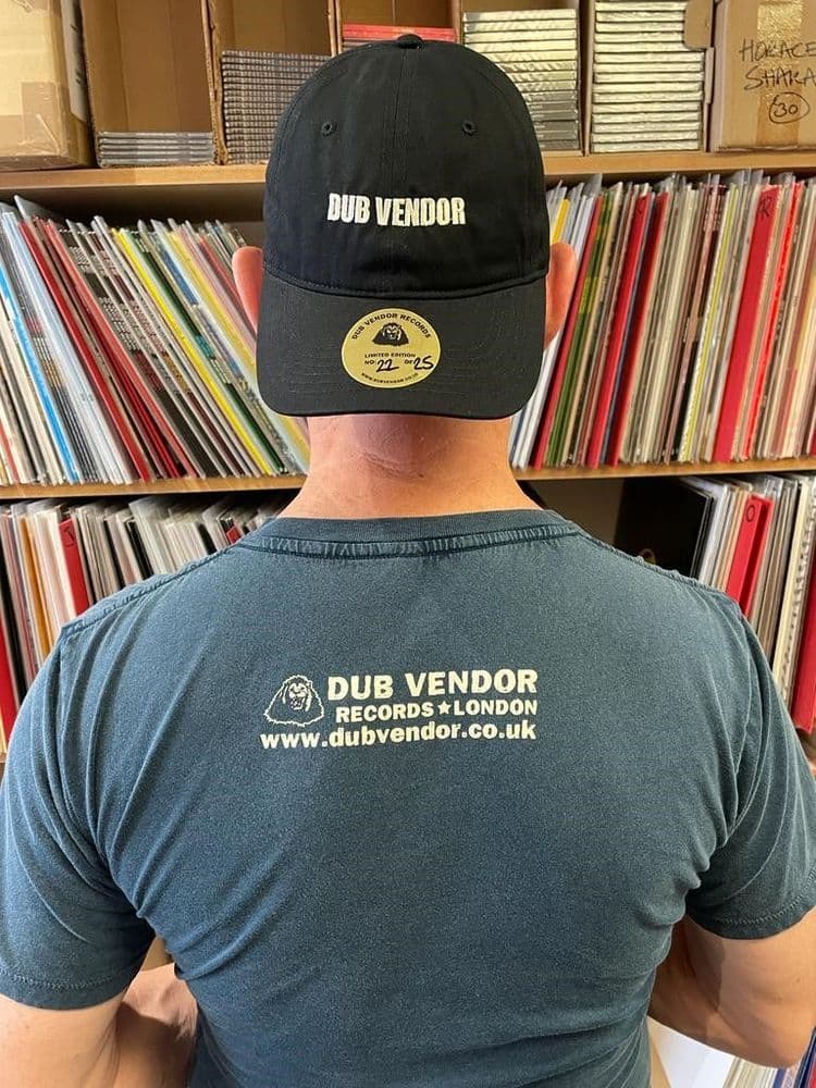Dub Vendor Records Embroidered Slogan Cap - Black