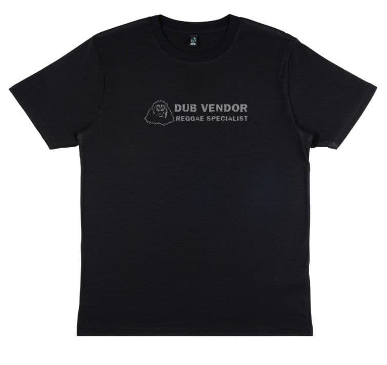 Dub Vendor Reggae Specialist T-Shirt - Original Logo - Black/Silver ...