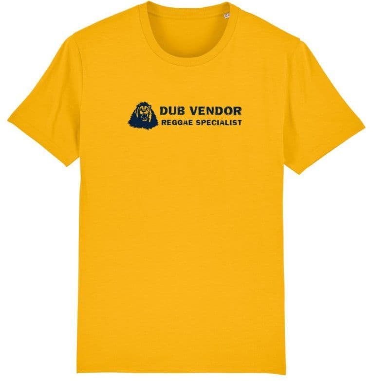 Dub Vendor Reggae Specialist T-Shirt - Original Logo - Yellow/Navy ...