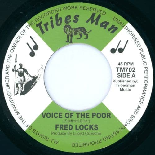 Fred Locks - Voice Of The Poor / Voice Of The Poor Dub Tribes Man 7"