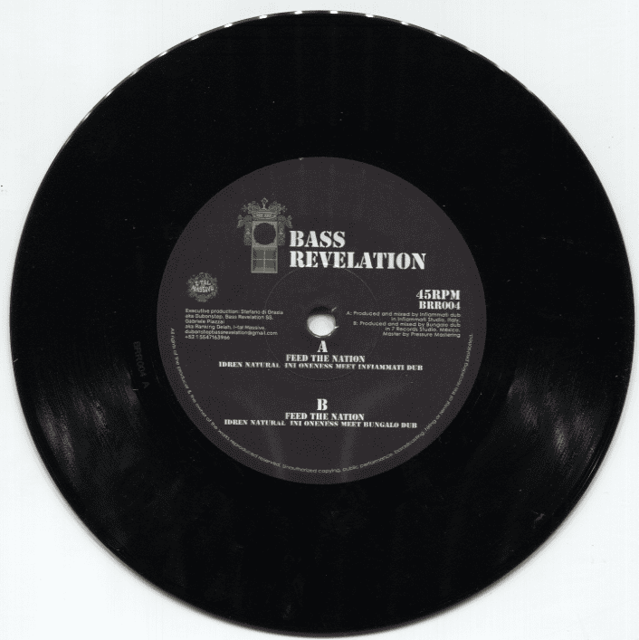 Idren Natural - Feed The Nation / Dub Bass Revelation 7"