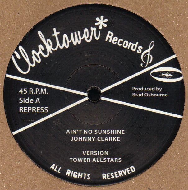 Johnny Clarke - Ain t No Sunshine / version / Natty Congo Clocktower 12"