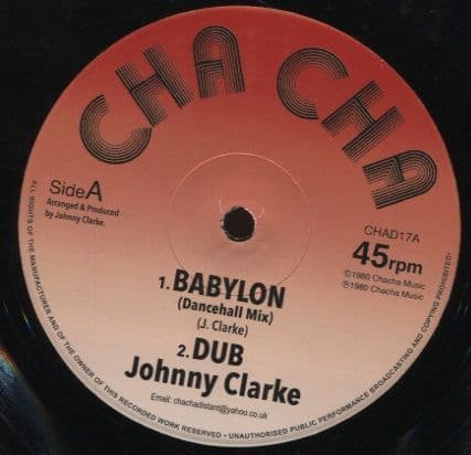 Johnny Clarke - Babylon / dub Cha Cha 12"