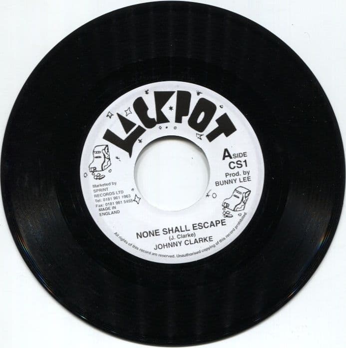 Johnny Clarke - None Shall Escape / Version Jackpot 7"