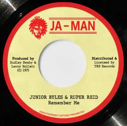 Junior Byles & Rupert Reid - Remember Me / Version Ja-Man/TRS Records 7"