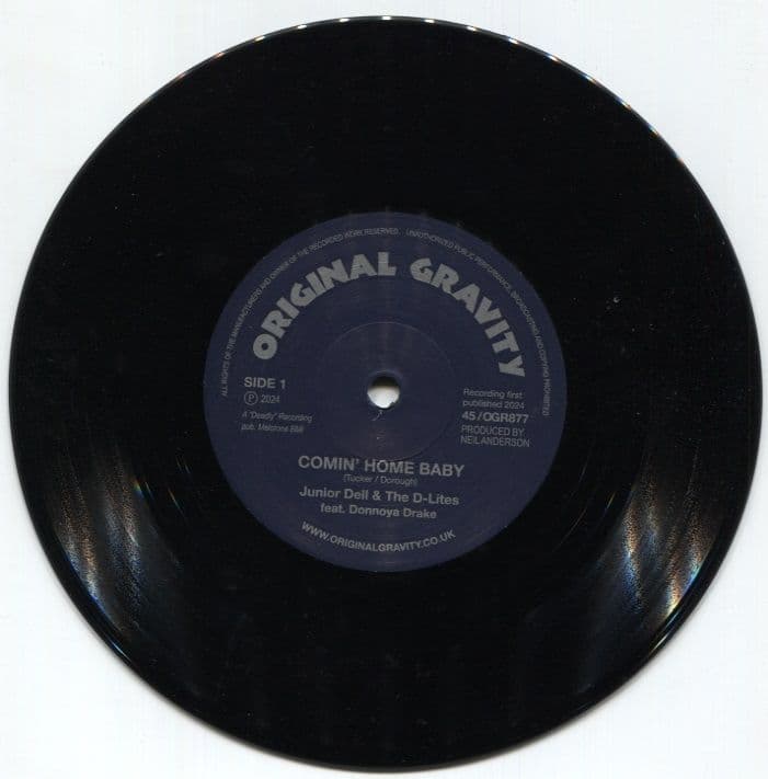 Junior Dell & The D-Lites - Comin Home Baby / Pt 2 Original Gravity 7"