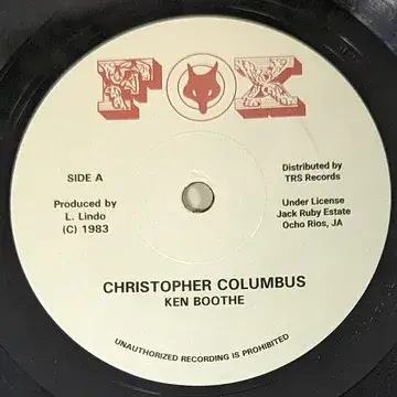 Ken Booth - Christopher Columbus / version Fox 7"