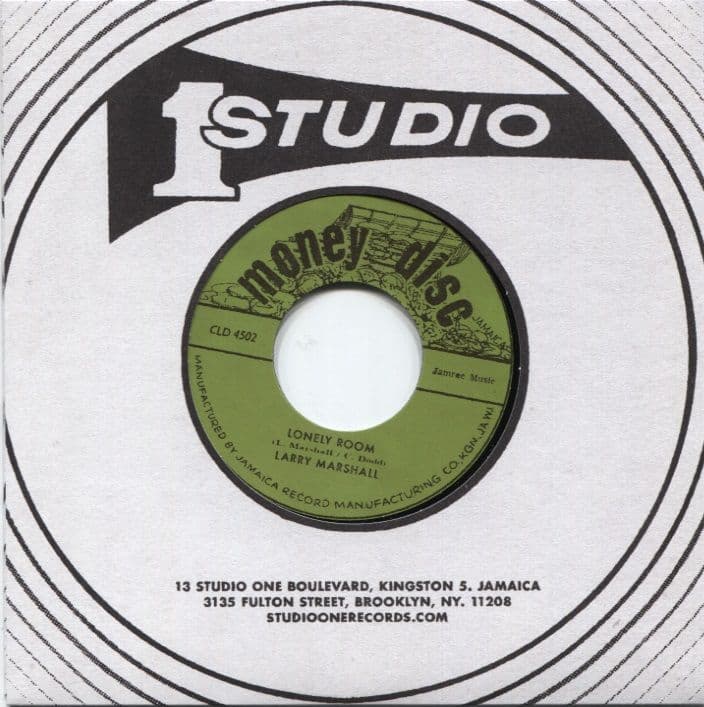 Larry Marshall - Lonely Room / dub Money Disc 7"