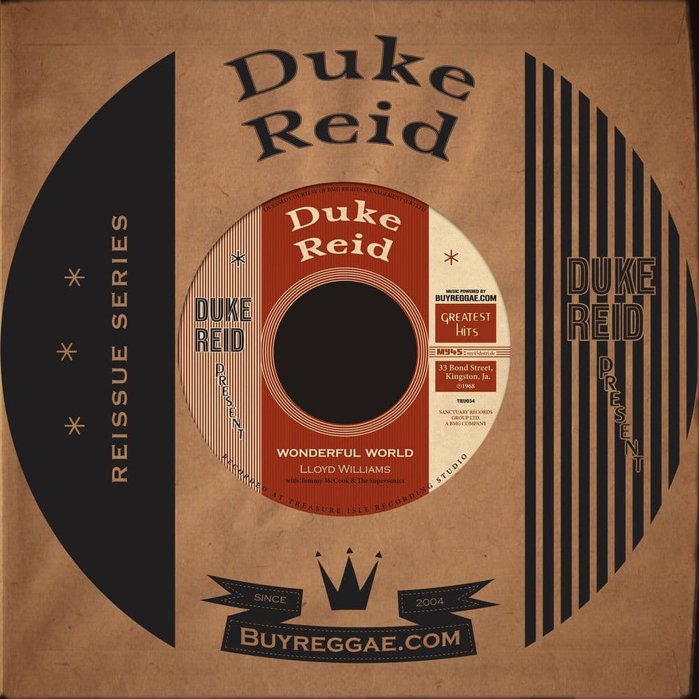 Lloyd Williams - Wonderful World / Tommy McCook - Mad Mad Mad Duke Reid 7"