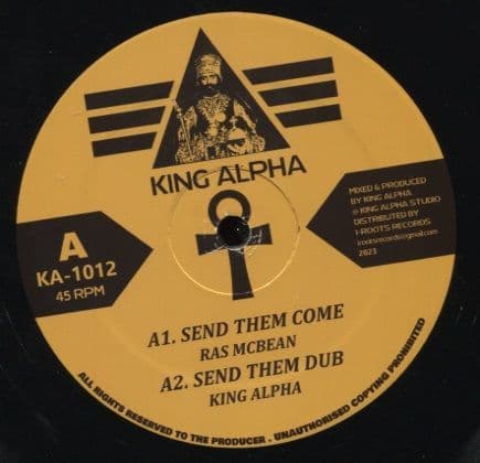 Ras McBean - Send Them Come / Send Them Dub / King Alpha - Come Down Rome / Dub King Alpha 10"
