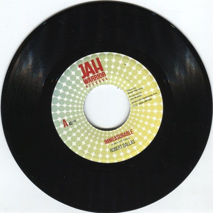 Robert Dallas - Immeasurable / Jah Warrior - Dub Jah Warrior Records 7"