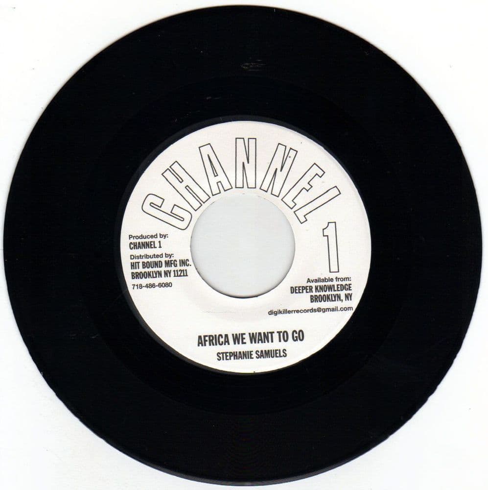 Stephanie Samuels - Africa We Want To Go / version Channel One / DKR 7"