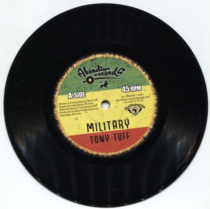 Tony Tuff - Military / Robert Tribulation - Version Abendigo Records 7"