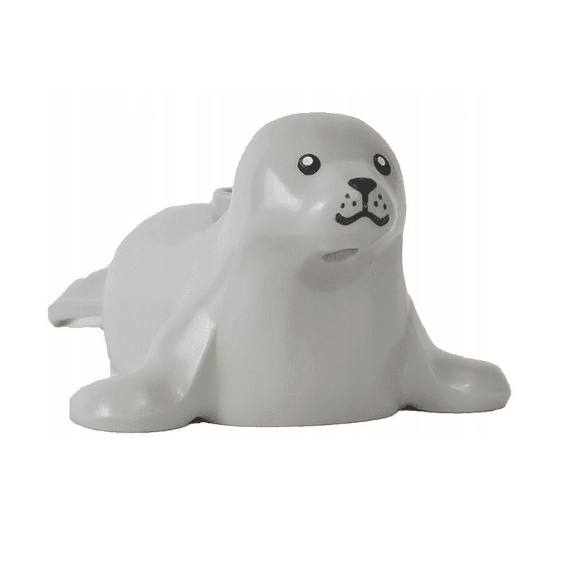 LEGO Adult Seal Wild Animal Grey Minifigure Arctic Ocean Sea 3380pb01