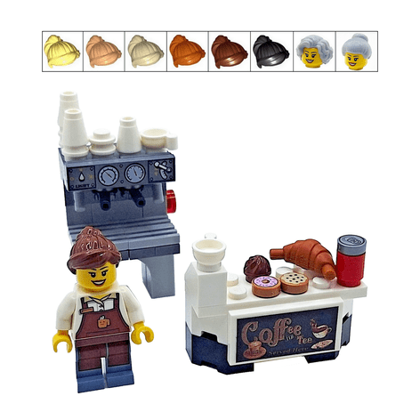 LEGO Barista Cake Topper Decoration Female Minifigure Cafe Coffee Shop ...