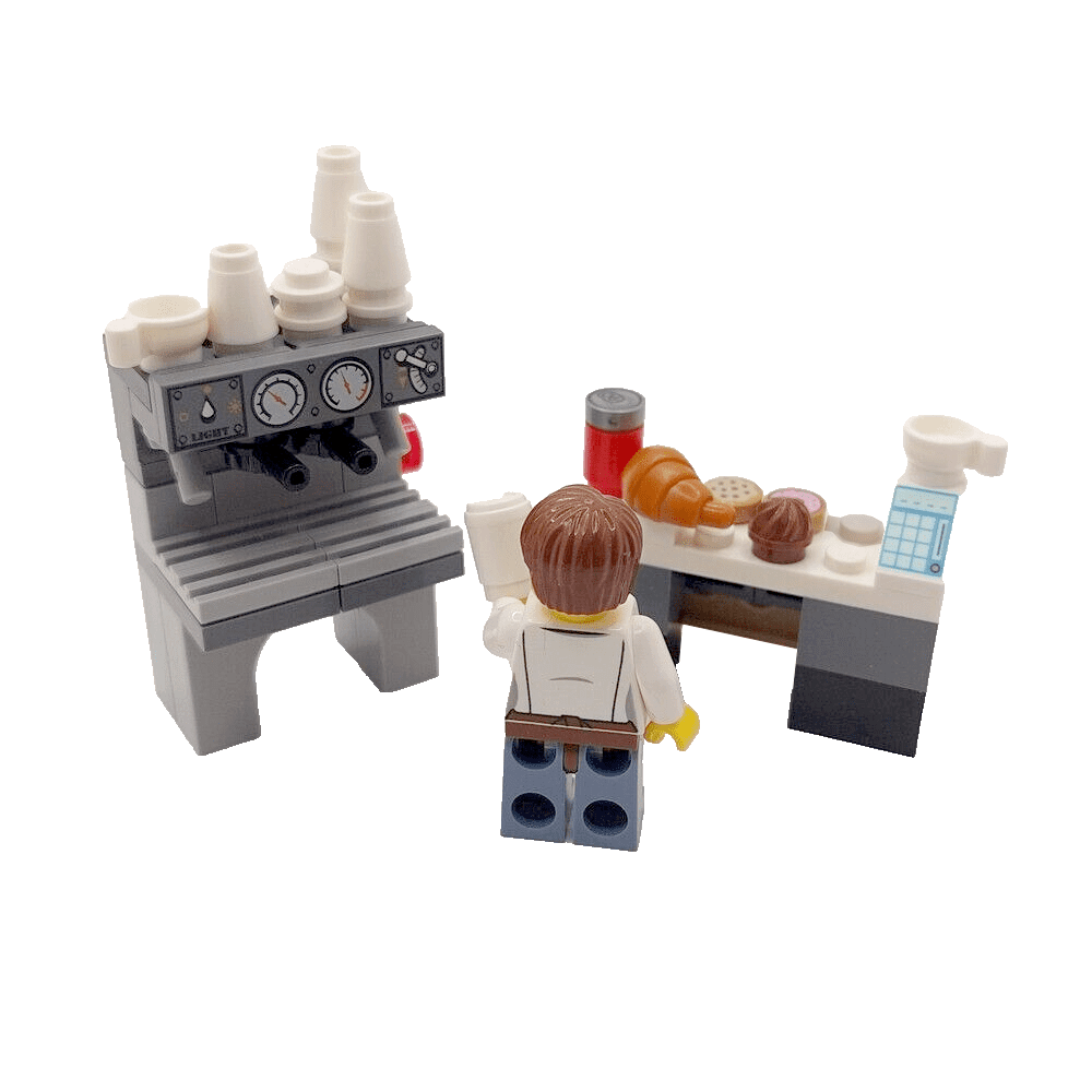 LEGO Barista Cake Topper Decoration Male Minifigure Cafe Coffee Shop ...