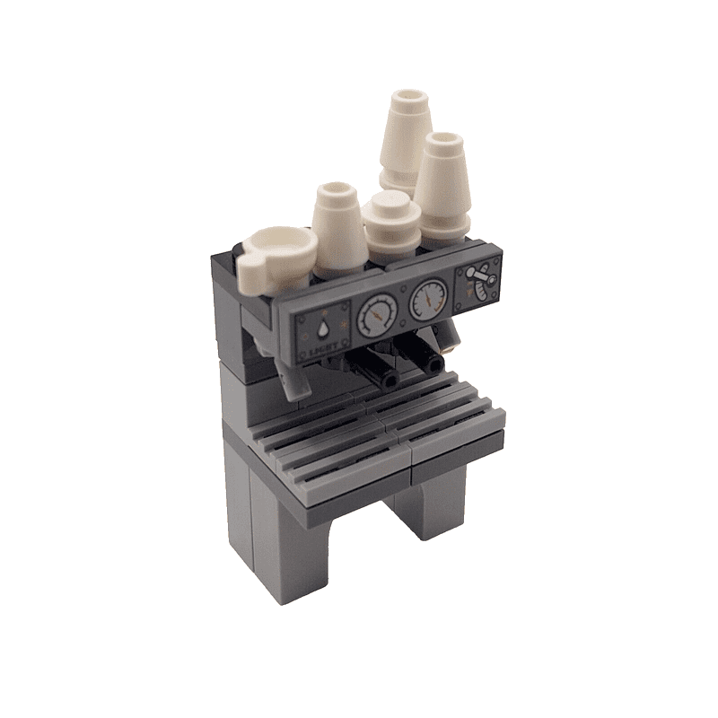 LEGO Barista Gift Female Minifigure Cafe Coffee Shop Worker Machine ...