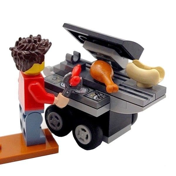 LEGO BBQ Dad Cake Topper Decoration Made With LEGO Bricks Barbecue ...