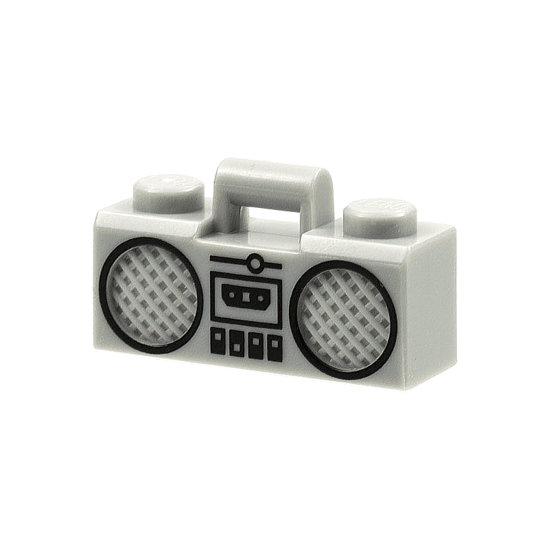 LEGO Boom Box Radio Stereo Speakers Minifigure Scale Music Furniture ...