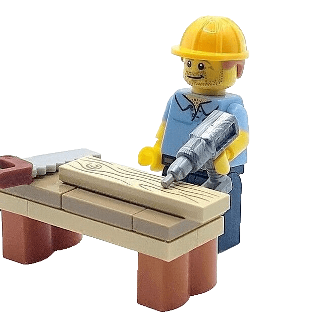 LEGO Carpenter Cake Topper Decoration Made With LEGO Bricks Joiner ...