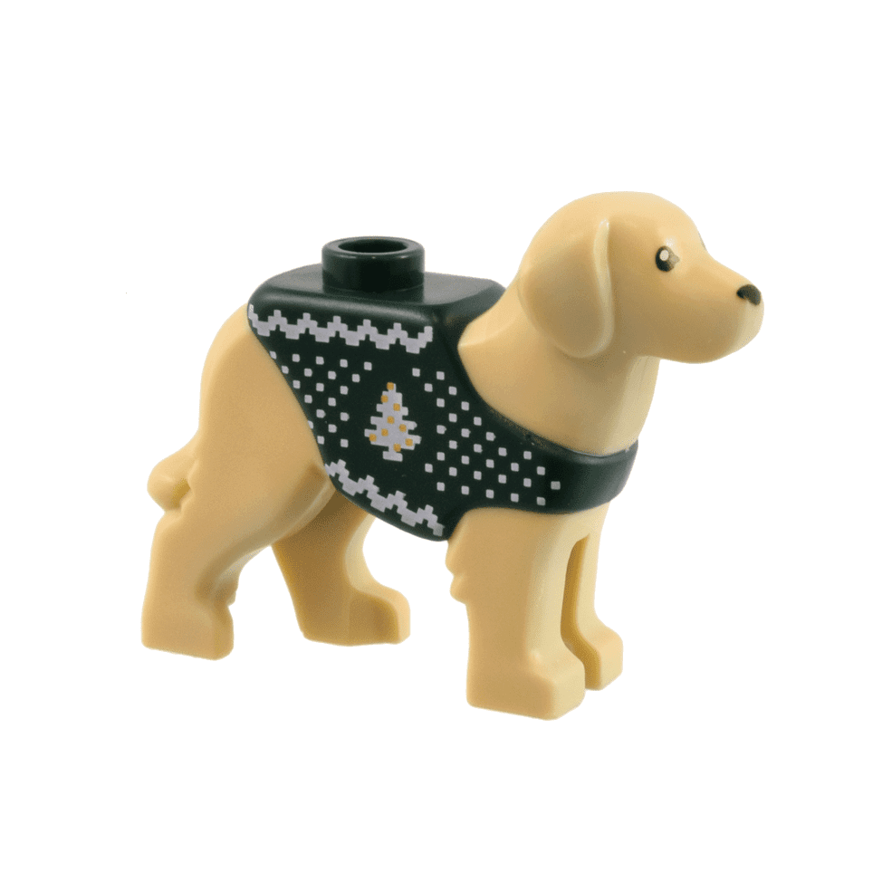 LEGO Christmas Pet Labrador Golden Retriever Dog Animal Minifigure ...