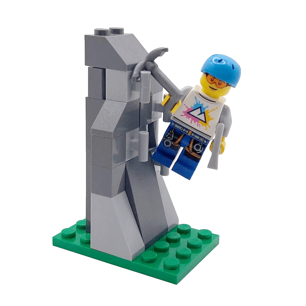 LEGO Climbing Gift Male Mountain & Rock Climber Abseiler Mountaineer ...