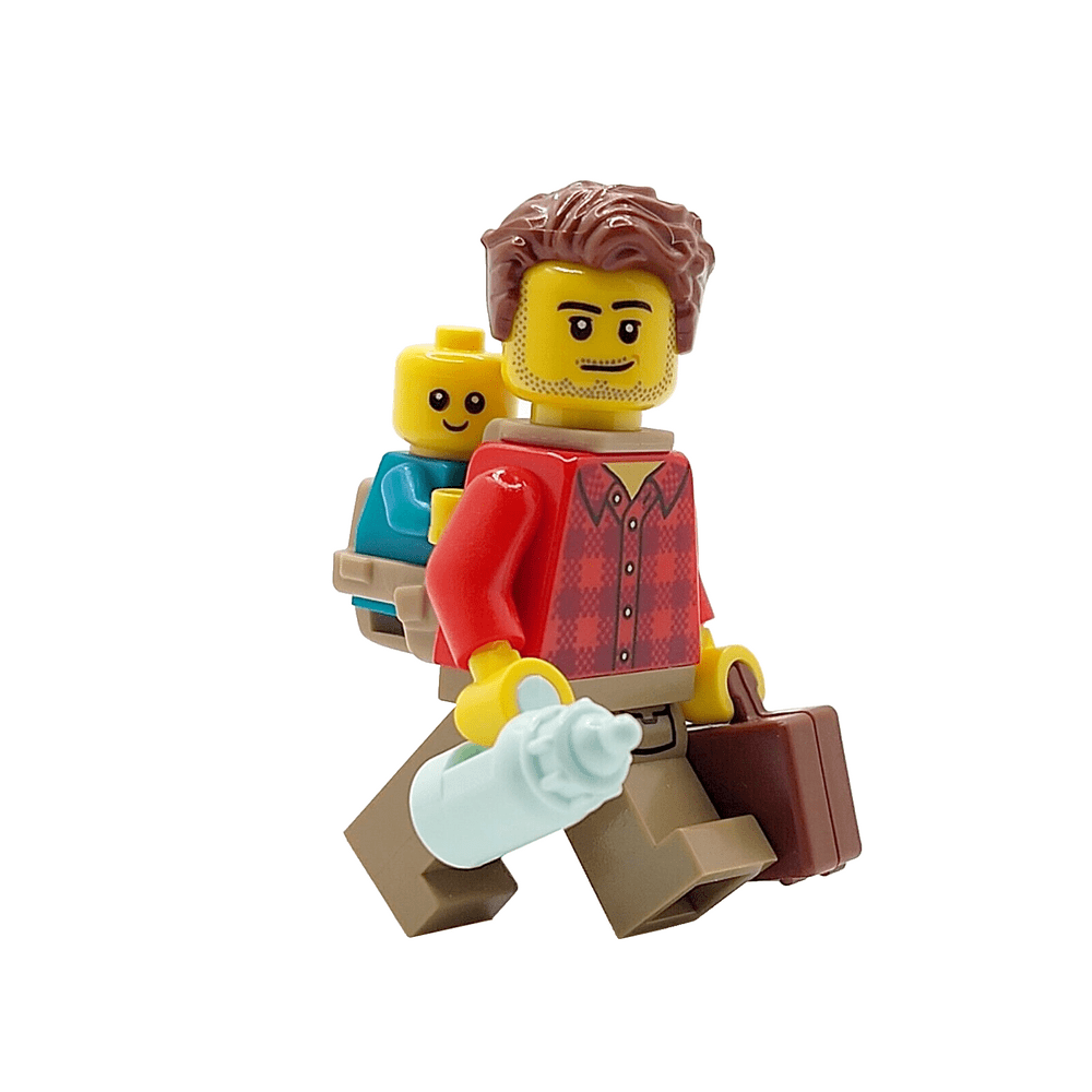 LEGO Dad & Baby Cake Topper Decoration Made With LEGO Bricks Father ...