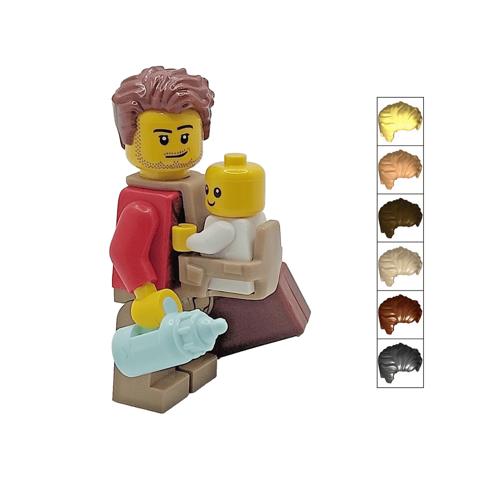 LEGO Dad & Baby Cake Topper Decoration Made With LEGO Bricks Father ...