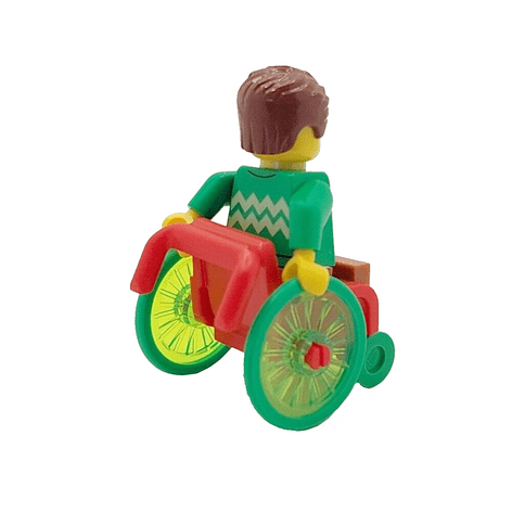 LEGO Disabled Wheelchair Man Male Minifigure Hospital Patient Gift Ornament
