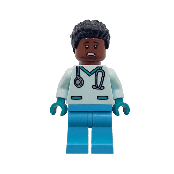 LEGO Doctor Nurse Gift Hospital Female Paramedic Surgeon Medic Black ...