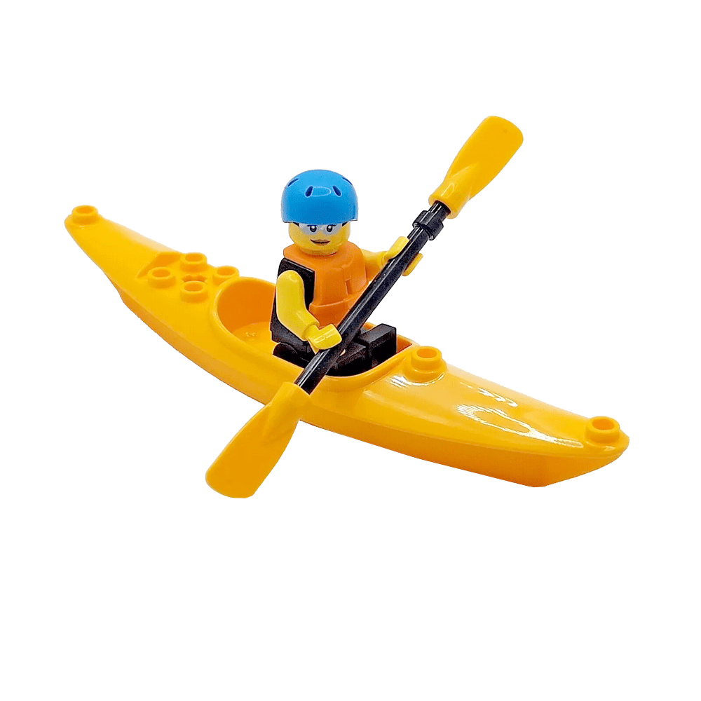 LEGO Female Kayaker Gift Kayak / Canoe Boat & Woman Canoeist Minifigure ...