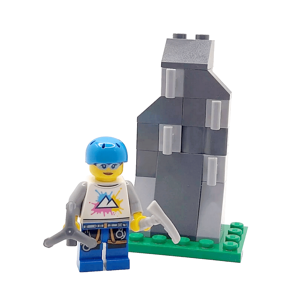 LEGO Female Rock Climber Cake Topper Decoration Mountain Abseiler ...