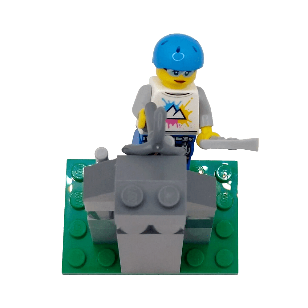 LEGO Female Rock Climber Cake Topper Decoration Mountain Abseiler ...