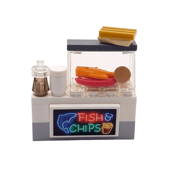 LEGO Fish & Chip Shop Gift Female Takeaway Worker Minifigure Set ...