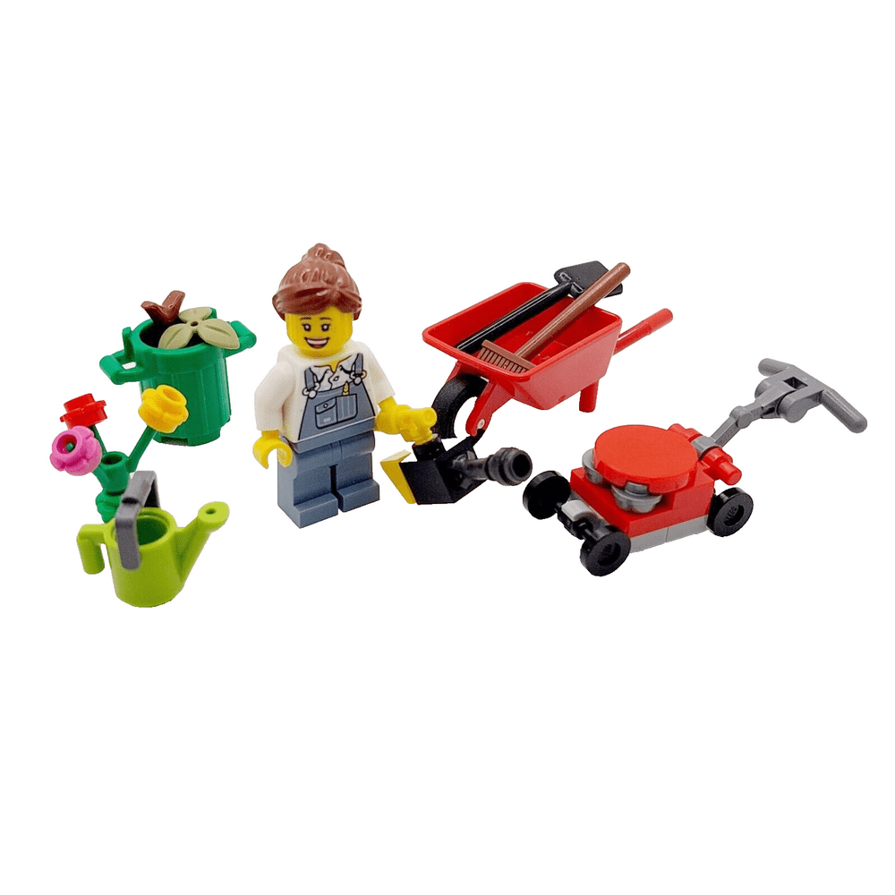 LEGO Gardening Cake Topper Decoration Female Gardener Minifigure Lawn ...