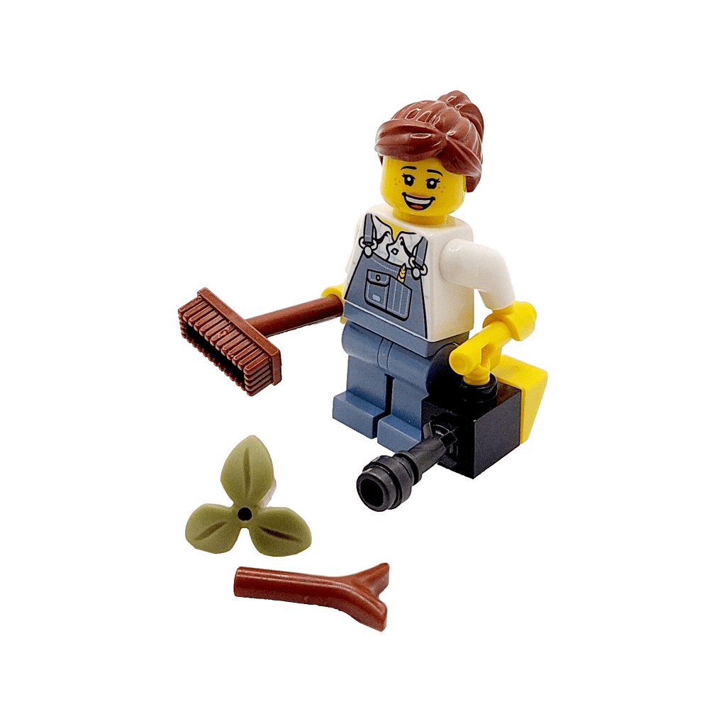 LEGO Gardening Cake Topper Decoration Female Gardener Minifigure Lawn ...