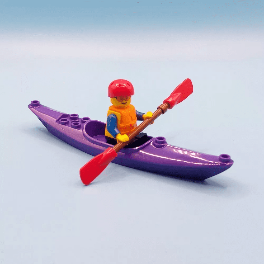 LEGO Male Kayaker Gift Kayak / Canoe Boat & Man Canoeist Minifigure ...