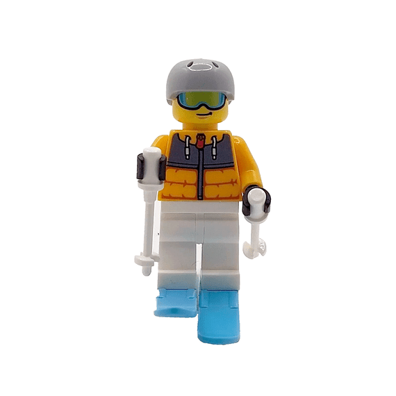 LEGO Male Skier Gift Minifigure With Skis & Ski Sticks Winter Sports ...